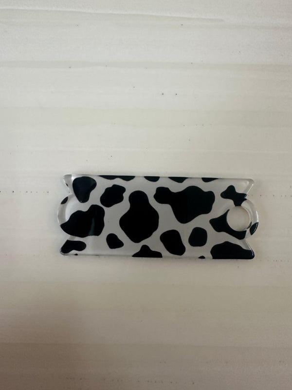 40 oz Cow print name tag – SSavvy Designs