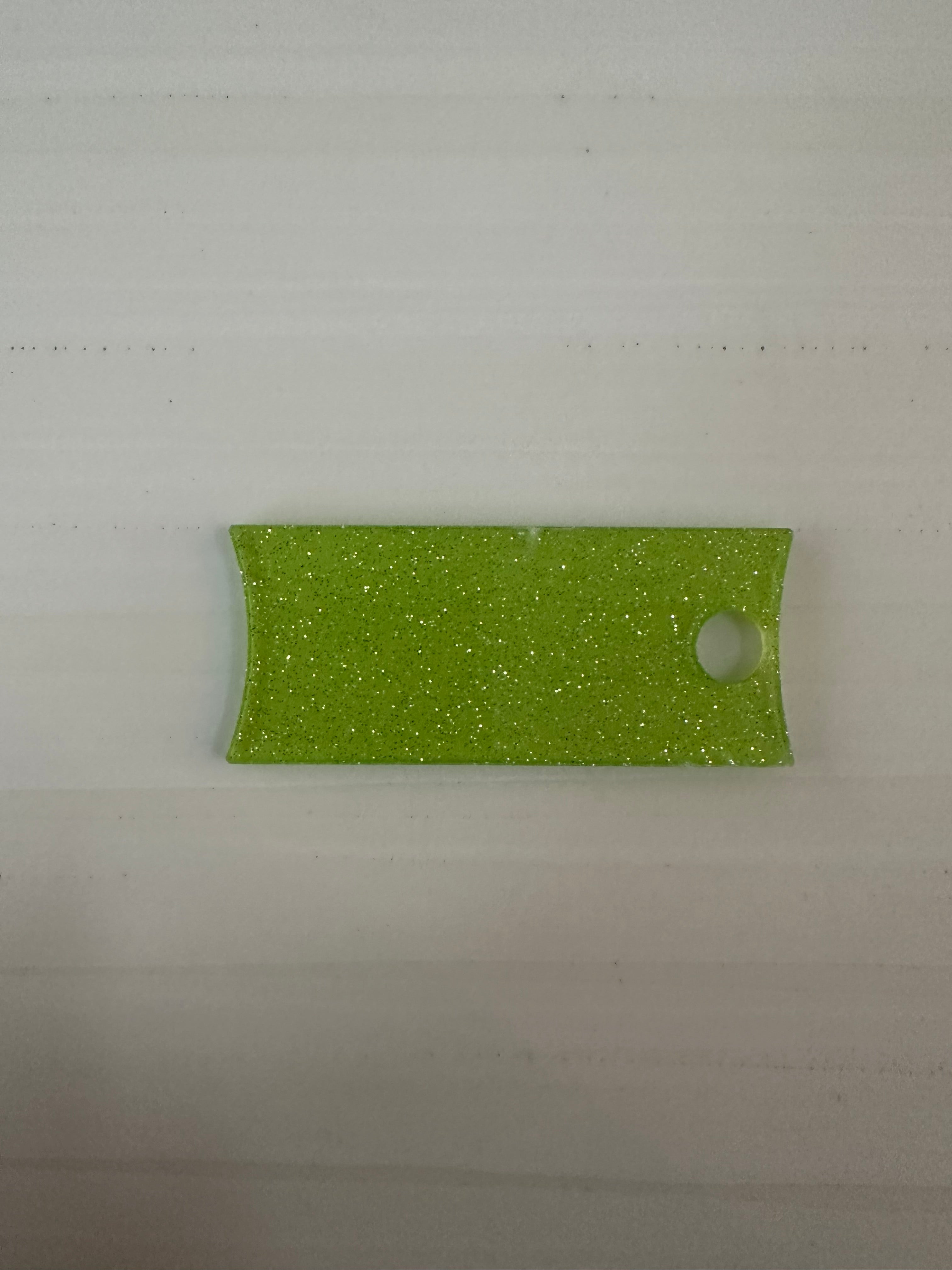 40/30 oz Lime sparkle name tag – SSavvy Designs