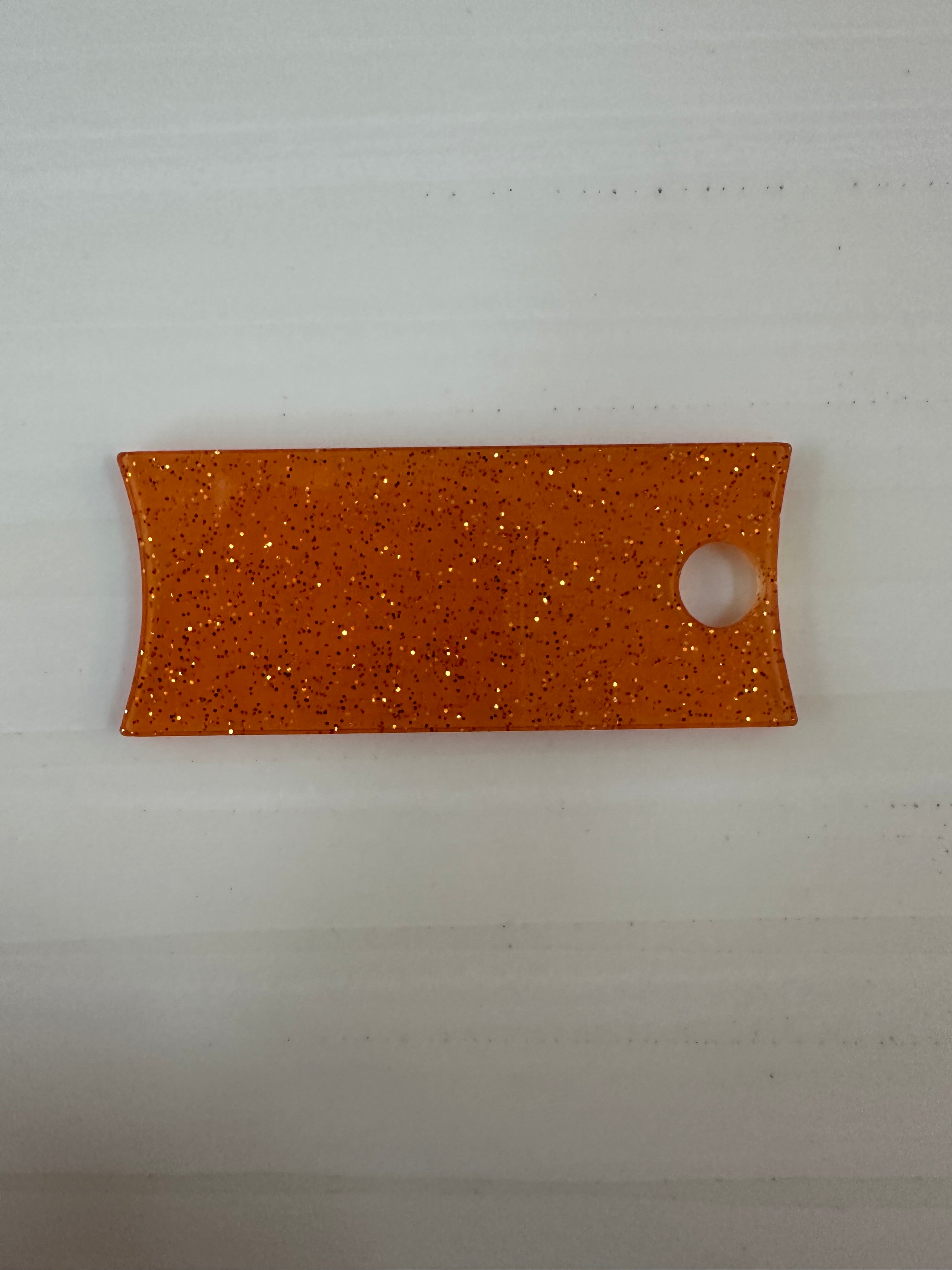 40/30 oz Orange sparkle name tag – SSavvy Designs